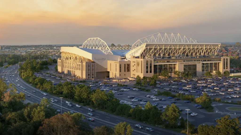 Leeds unveil images of planned 56,500-capacity Elland Road ...